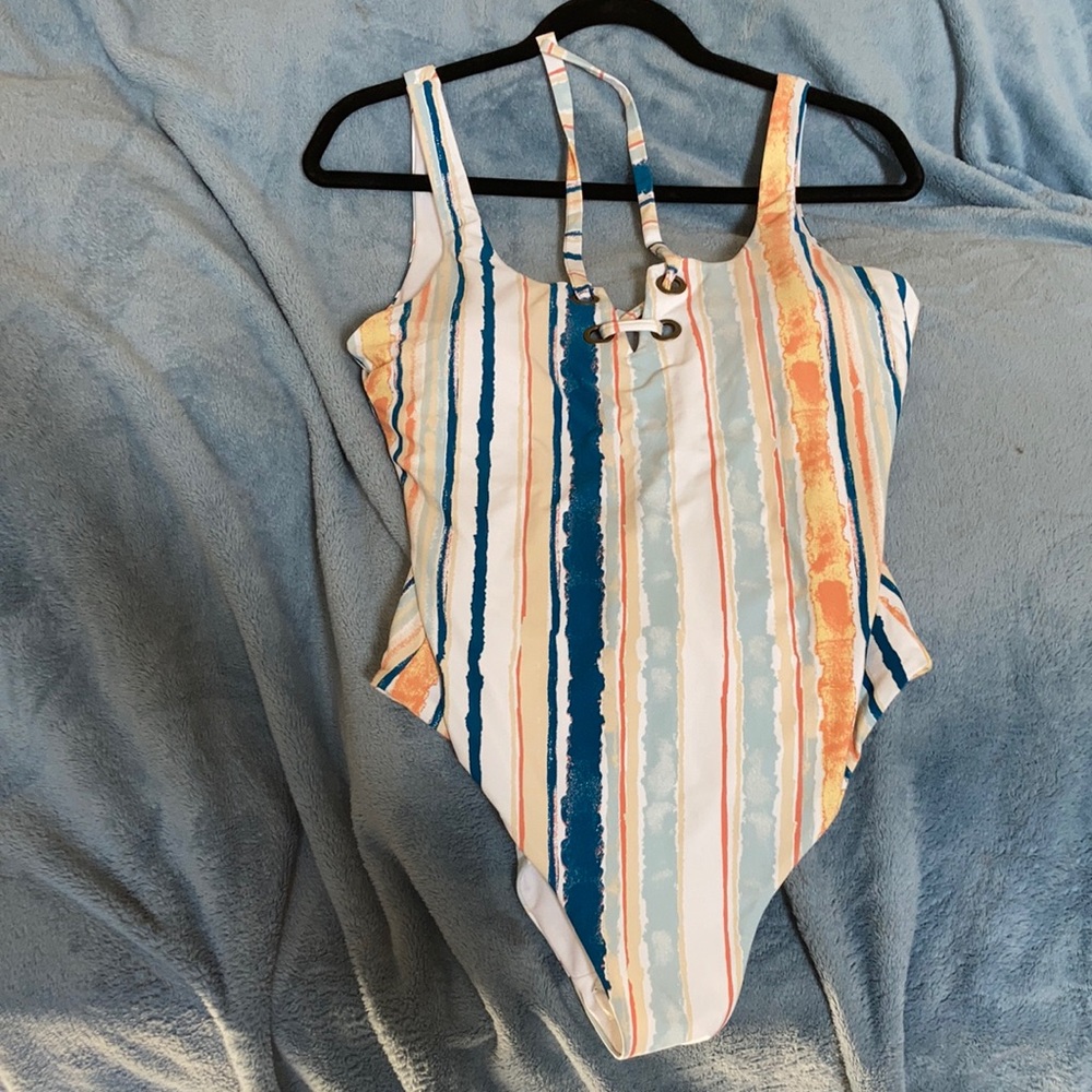 Roxy One Piece Swimsuit- Neutral Color Tones - Gem